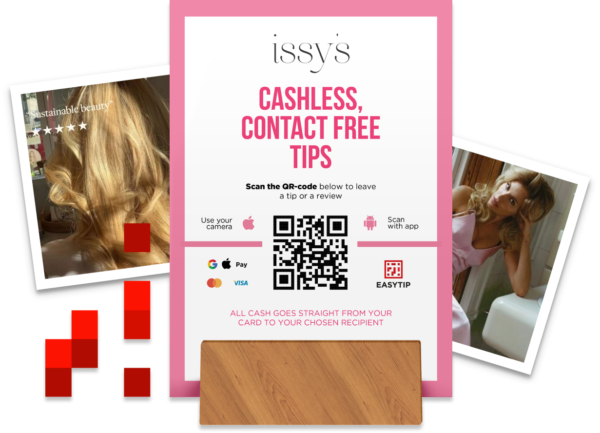 Our cashless tipping platform makes digital tips hassle-free